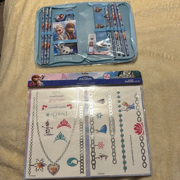 Disney | Other | Disney Frozen Elsa Pencil Case Art Kit Temporary ...